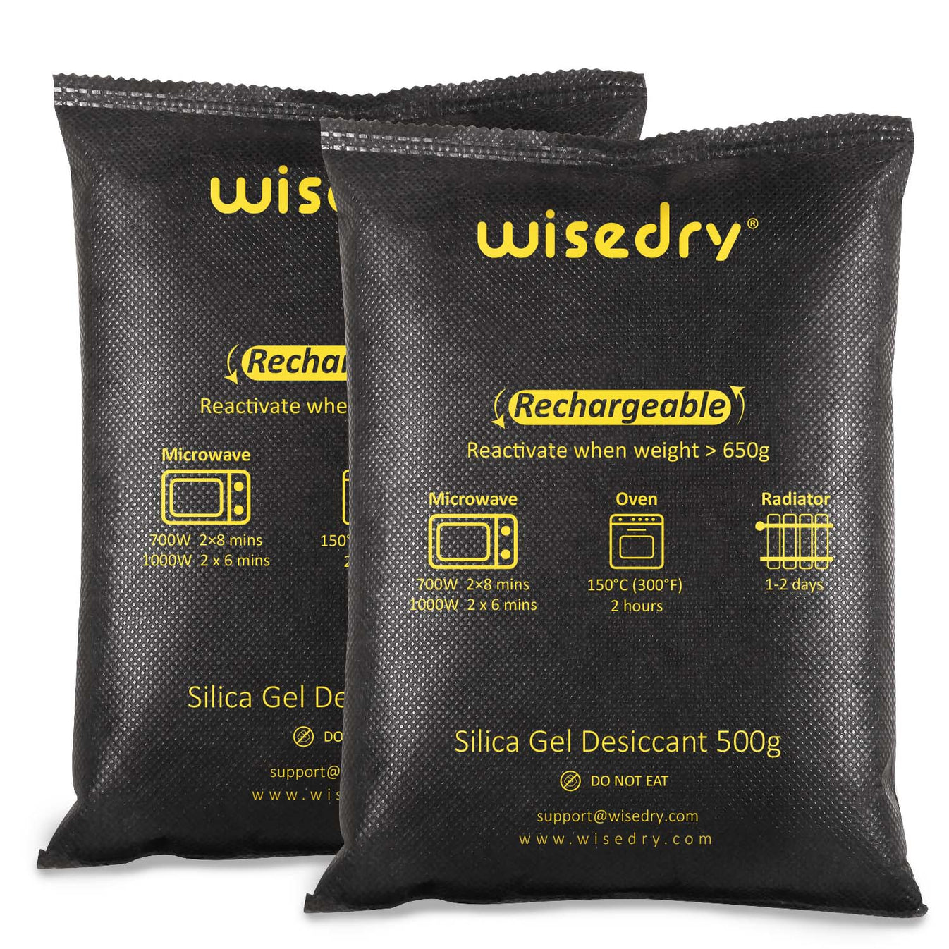 wisedry Silica Gel Sachets 500gX2 Packs – Wisedry